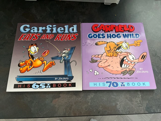 2 GARFIELD BOOKS His 65th Book And His 70th Book 1st Ed by Jim Davis ...