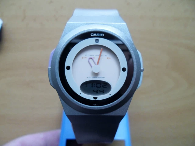 RELOJ CASIO FS-08 Film Watch Pela Vintage Nuevo Correa Gris Goma Rare ...
