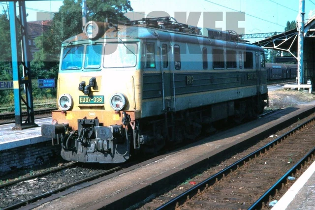 35MM SLIDE PKP Poland Railways Electric Loco EU07 336 2003 Original Polish £4.97 - PicClick UK