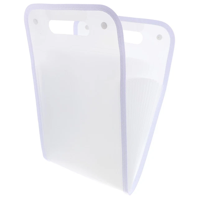 ACCORDING FILE FOLDER Organizer Plastic Storage Box Document Accordion ...