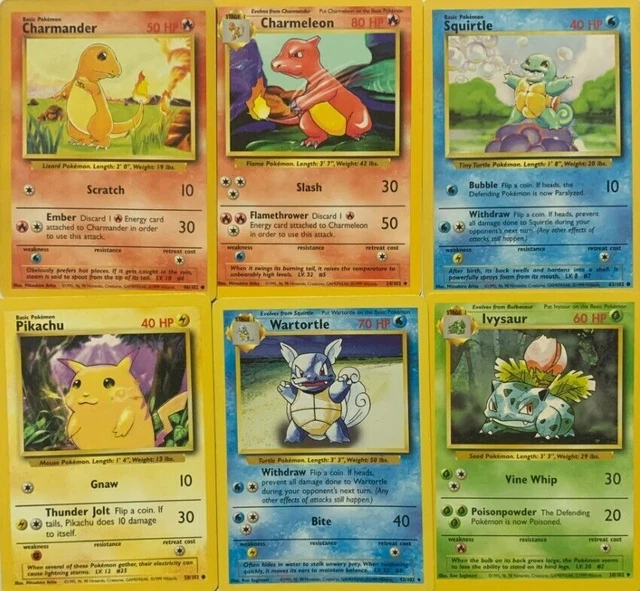 POKEMON BASE SET Cards, Common Uncommon Rare, WOTC, Choose Your Card ...