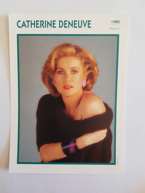 CATHERINE DENEUVE - Carte Fiche Cinema Portrait De Star EUR 2,50 - PicClick FR