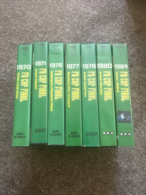FA CUP FINAL Bundle VHS Mix 1970 - 1984 - 7 Tapes £14.95 - PicClick UK
