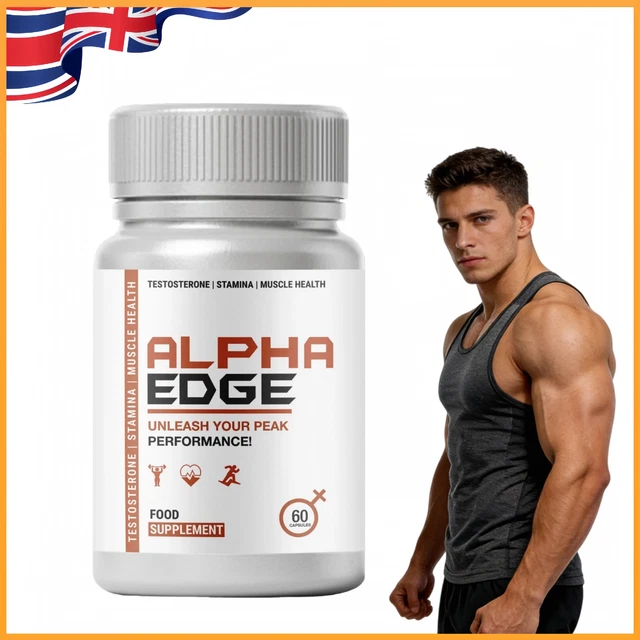 ALPHA EDGE MALE Supplement Advanced Vitality & Energy Formula 60 ...