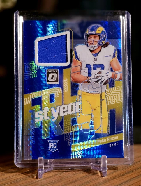 2023 PANINI DONRUSS Optic Puka Nacua 1° anno patch fresca rookie RC # ...