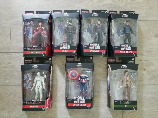 MARVEL LEGENDS CAPTAIN America Flight Gear BAF set completo di 7 NUOVO ...