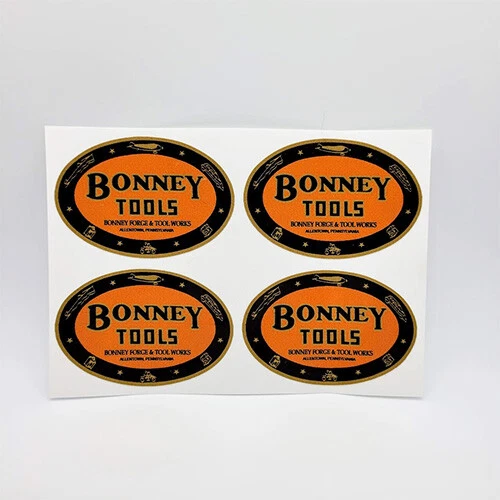 BONNEY TOOLS DECALS, 4 Pack, Vintage Style Vinyl STICKERs, tool box ...