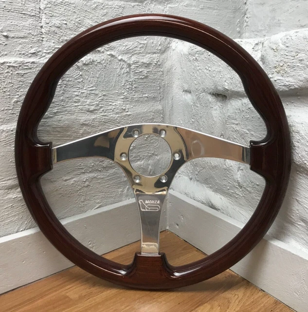 GENUINE PERSONAL MONZA, 360mm wood rim steering wheel. Nardi. 7C £275. ...