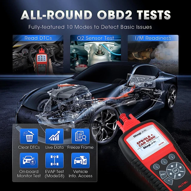 2024 AUTEL DIAGLINK Valise Auto Diagnostique Lecteurs code Scan OBD2 Diagnostics EUR 82,10 ...