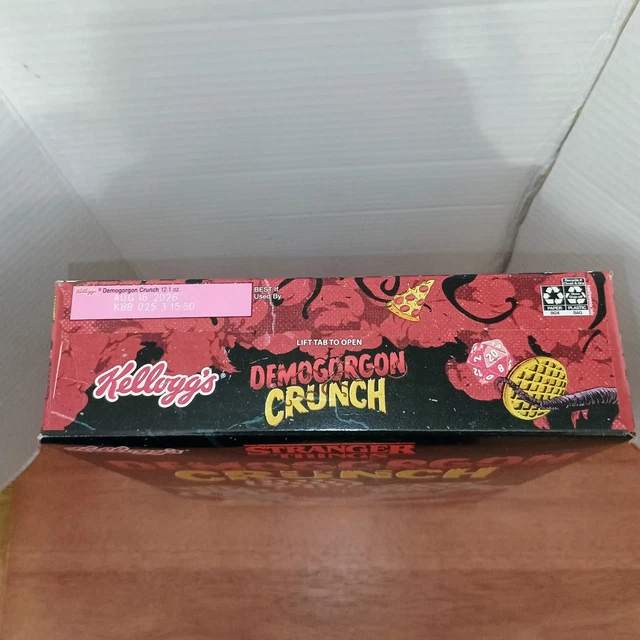 KELLOGG'S STRANGER THINGS 2025 Demogorgon Crunch Cereal New Sealed $27. ...