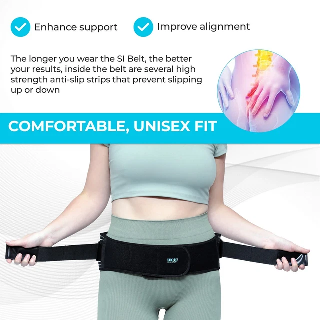 SACROILIAC SI JOINT Pain Pelvic Hip Lumbar Support Belt Lower Back For ...