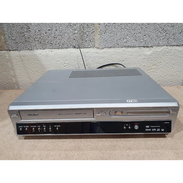 BUSH DVRHS02 DVD/VIDEO Cassette Recorder Combo Silver 6-Head NICAM ...