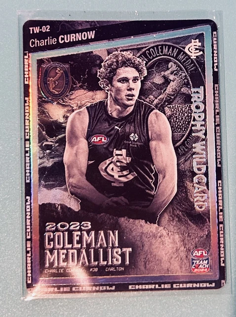 2024 AFL TEAMCOACH Trophy Wildcard Charlie Curnow TW-02 $120.00 ...