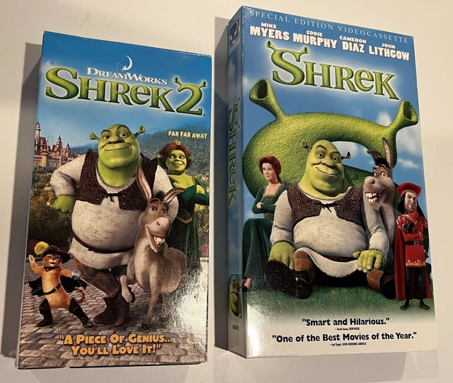 SHREK AND SHREK 2 DISNEY VHS TAPE 2001 AND 2004 EUR 14,30 - PicClick DE