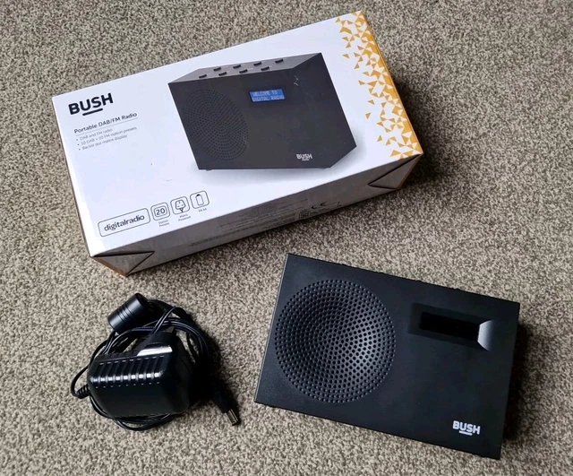 BUSH PORTABLE DAB FM Radio - Black £16.99 - PicClick UK