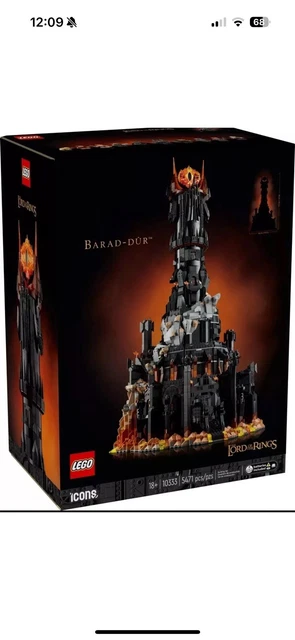 LEGO ICONS THE Lord of The Rings Barad-Dur 10333 - New and sealed £414. ...