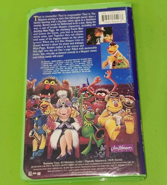 THE MUPPET MOVIE (VHS, 1995) Clamshell Tested & Working $14.99 ...