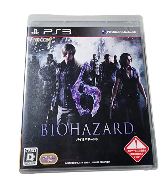 RESIDENT EVIL 6 biohazard PS3 CAPCOM version japonaise Sony PlayStation 3 EUR 9,89 - PicClick FR