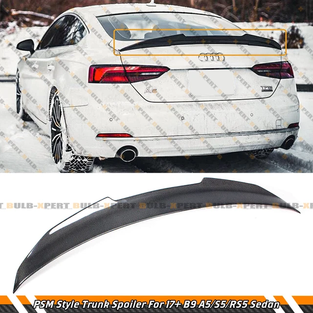 Psm Style Carbon Fiber Trunk Spoiler For 18 2023 Audi B9 A5 S5 Rs5