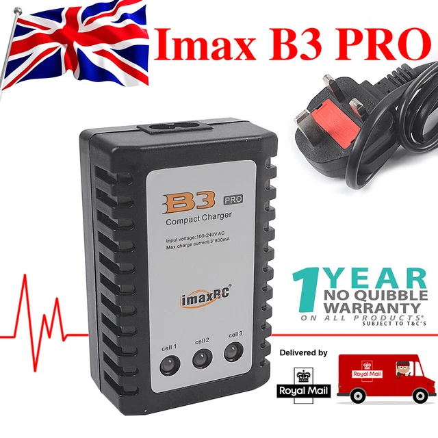 NEW PROFESSIONAL IMAX B3 AC Lipo Battery Balance Discharger Charging UK ...