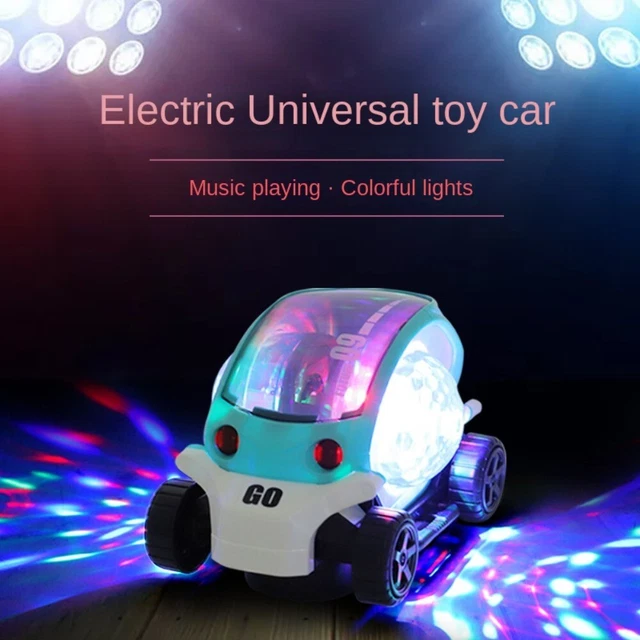 DURABLE SPACE CAPSULE Car Multidirectional 3D Music&Light Toy Car Child ...