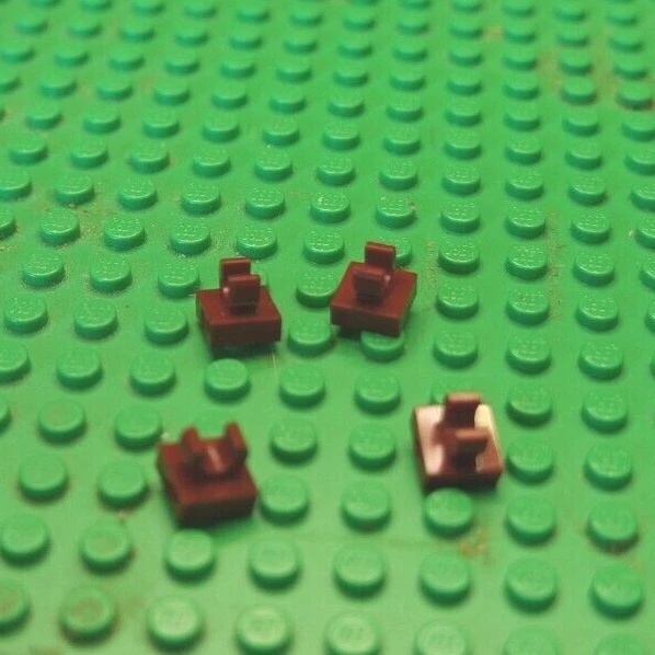 4X LEGO 2555 Dark Red Tile, Modified 1x1 with Clip £1.03 - PicClick UK