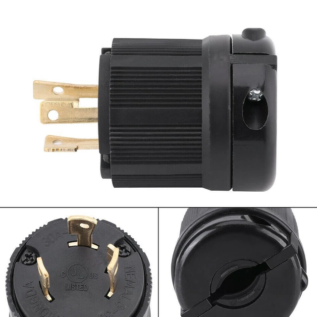 PREMIUM QUALITY WIRE Lock Electrical Plug Connector 30A 250V NEMA L630P ...
