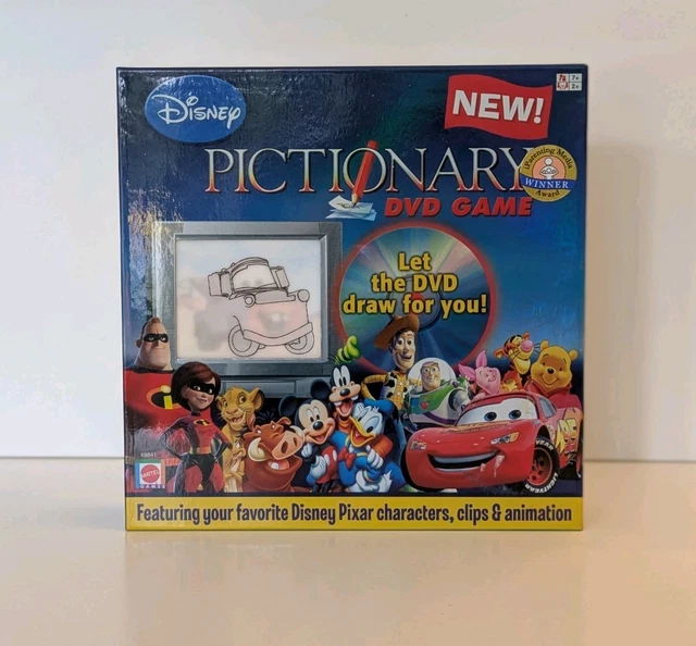 DISNEY PICTIONARY DVD Game – Family Fun Board Game – Complete – VGUC. £ ...