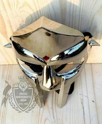 MF DOOM MASQUE Gladiateur Mad-Villain Acier Visage Armor Médiévale Neuf ...