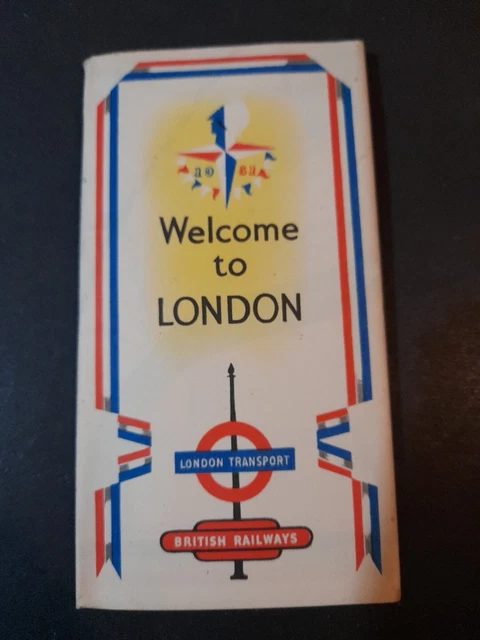 LONDON TRANSPORT WELCOME to London Festival of Britain 1951 £20.00 ...