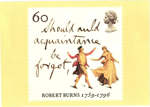 ROBERT BURNS, AULD Lang Syne, Dance, Stamp By McIlroy, Royal Mail ...