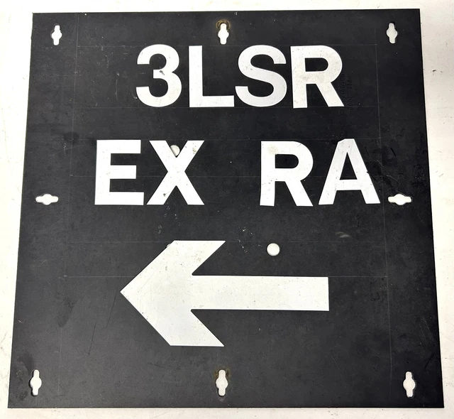 BRITISH MILITARY ISSUE 3LSR EX RA Transportation Route Signal Sign £19. ...