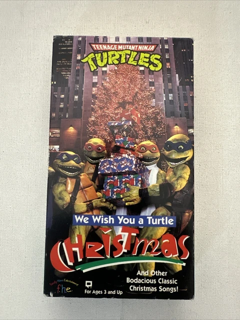 1994 TEENAGE MUTANT Ninja Turtles VHS We Wish You A Turtle Christmas F ...