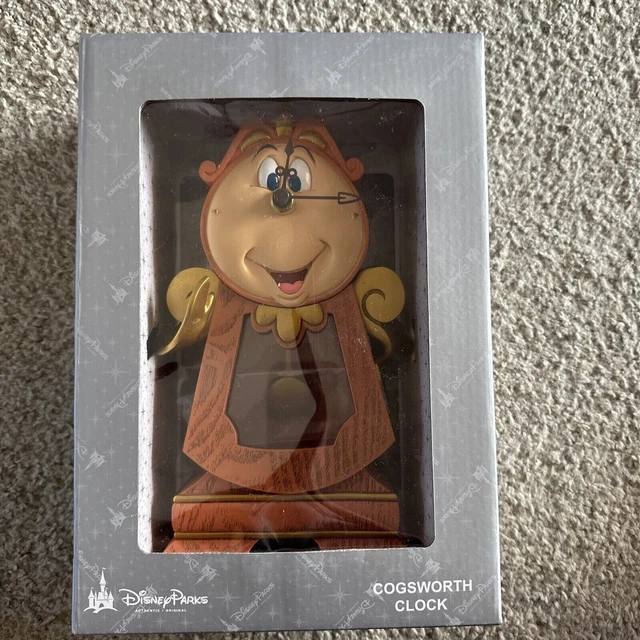 NEW DISNEY PARKS Beauty and the Beast Cogsworth Clock 10" Working Clock ...