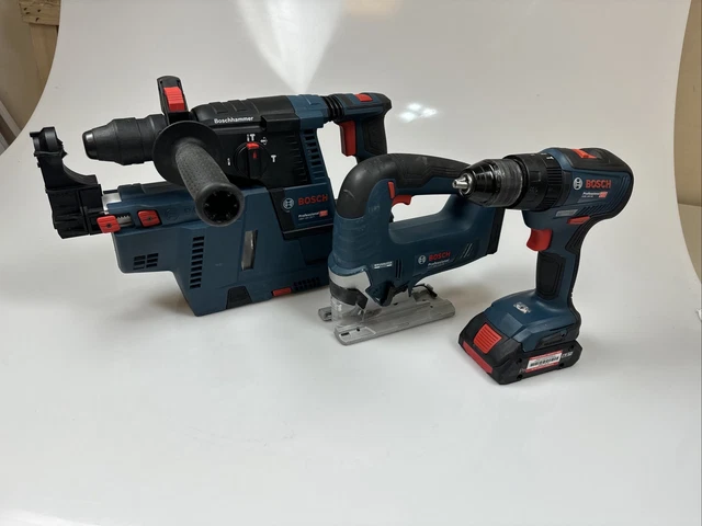 BOSCH PROFESSIONAL - Power Tool Bundle - Set of 3, Batteries And ...