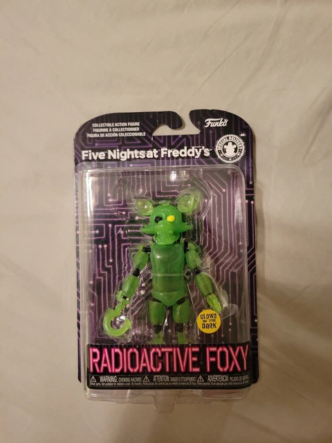 FUNKO FNAF FIVE Nights At Freddy's Radioactive Foxy GITD Action Figure ...