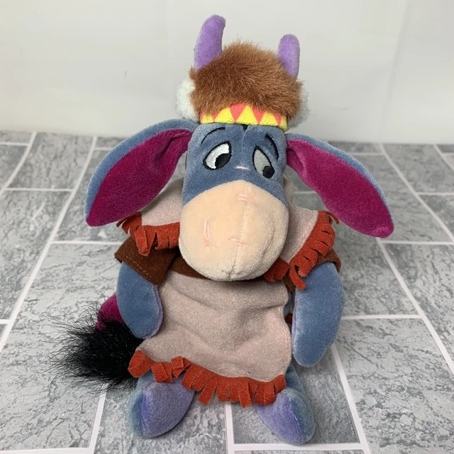 RARE EEYORE PLUSH Native Indian Disney Store Exclusive Beanie Retired VGC £5.99 - PicClick UK