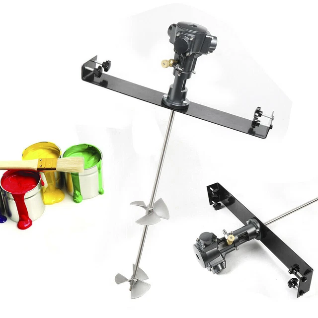PNEUMATIC PAINT MIXER Stand 50 Gallon For Tank Barrel Stainless Steel ...