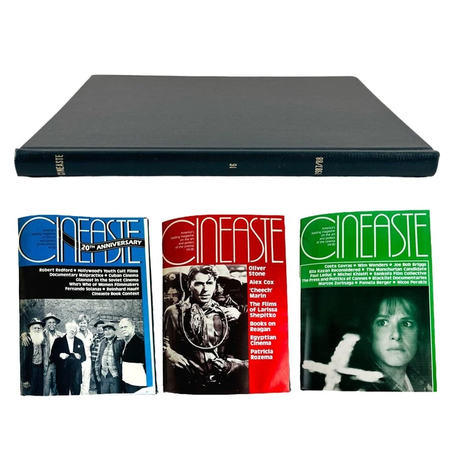 CINEASTE MAGAZINE BOUND Volume - 3 Issues Vol. XVI No. 1-2 3 4 '87 '88 ...