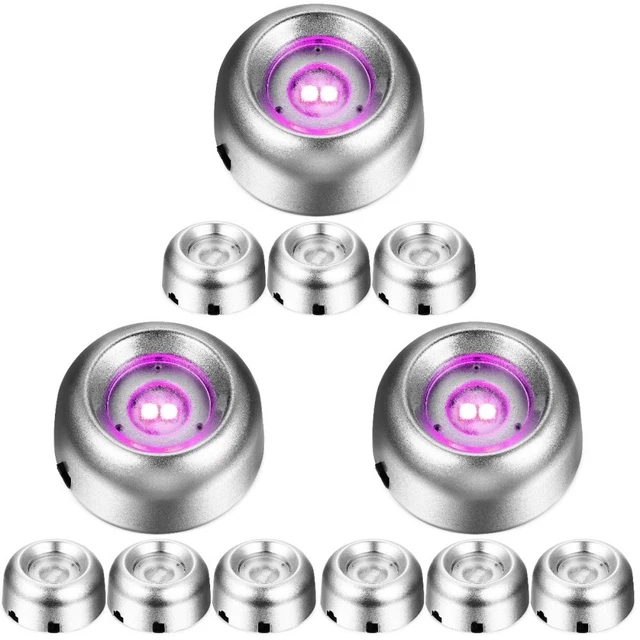 3 PACK LED Light Base Plastic Display Stand Multicolored Round with £52 ...