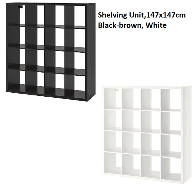 IKEA KALLAX SHELVING Unit Display Shelves Bookcase Living Room, Office ...