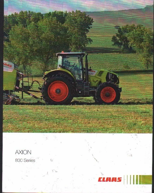 CLAAS &AXION 800 Series" Tractor Brochure Leaflet £6.50 - PicClick UK