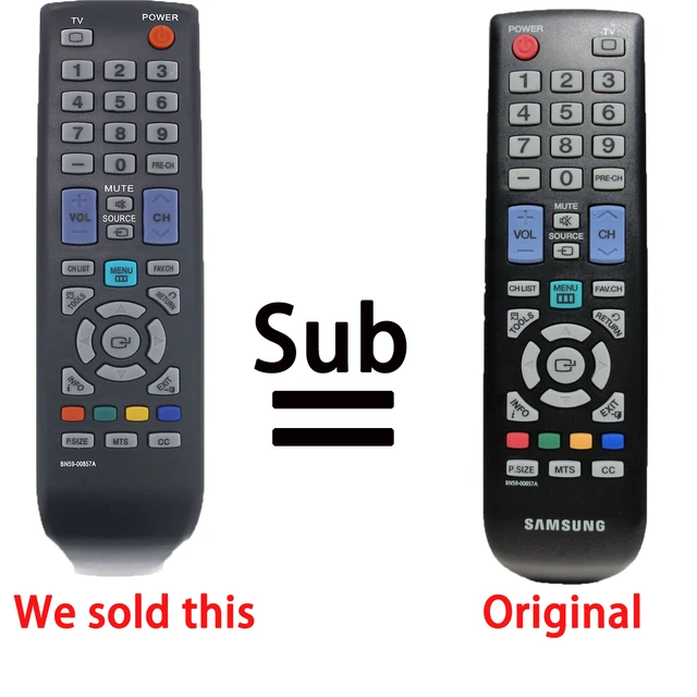 BN59-00857A REPLACE REMOTE for Samsung TV AA5900559A, AA5900580A ...
