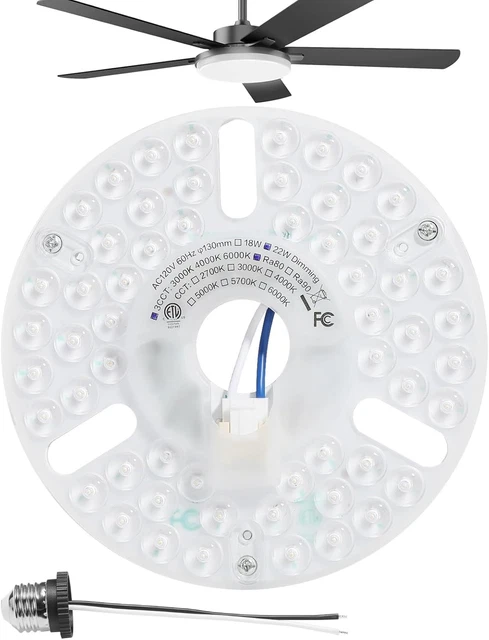 CEILING FAN LED Light Replacement Ceiling Light Retrofit Kit Led Lamp ...