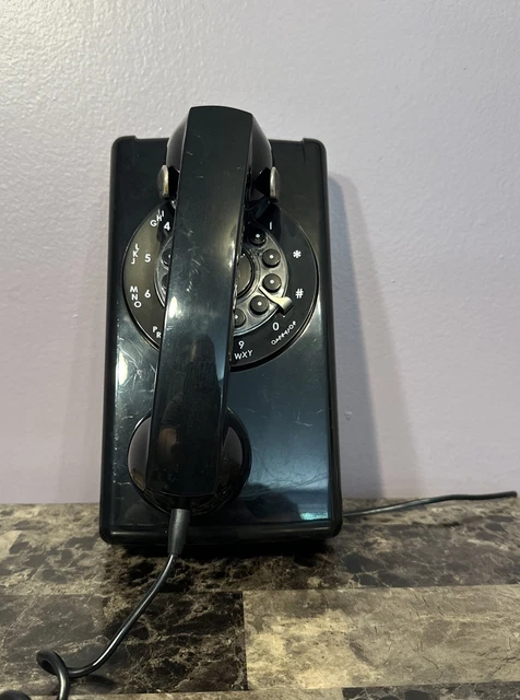 VINTAGE ROTARY PHONE Black Crosley Model CR-57 Excellent Condition Not ...