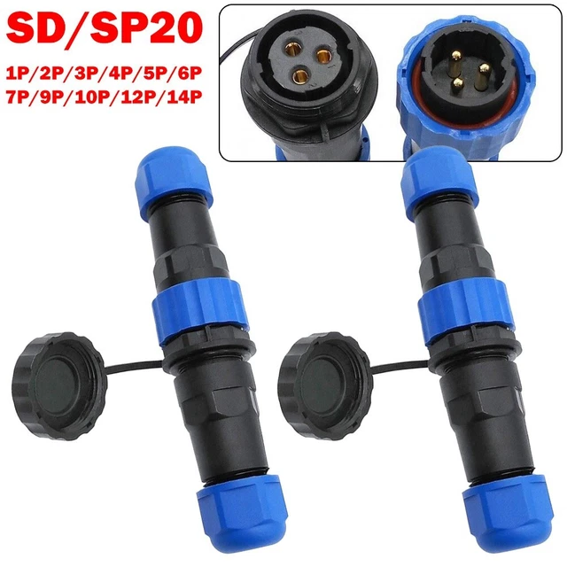 PREMIUM SP20 IP68 Waterproof Plug and Socket Connector Kit (64 ...
