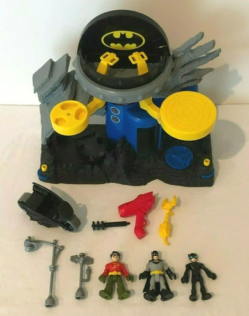 FISHER PRICE IMAGINEXT Batman Batcave Playset Command Center DC Super ...