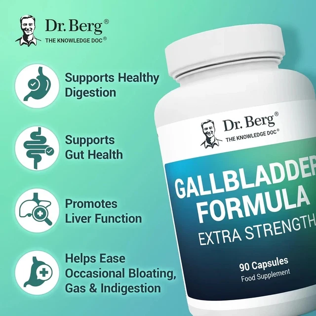 DR. BERG'S GALLBLADDER Formula Extra Strength - Promotes Digestive ...
