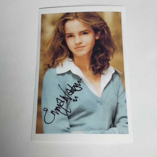 EMMA WATSON : Schönes GLAMOUR FOTO mit Autogramm..HARRY POTTER..TV ...