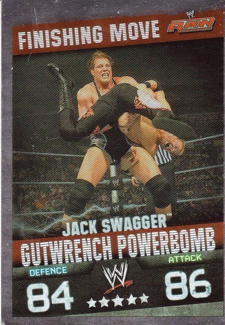 CARTE CATCH SLAM Attax Evolution Finishing Move - Jack Swagger ...